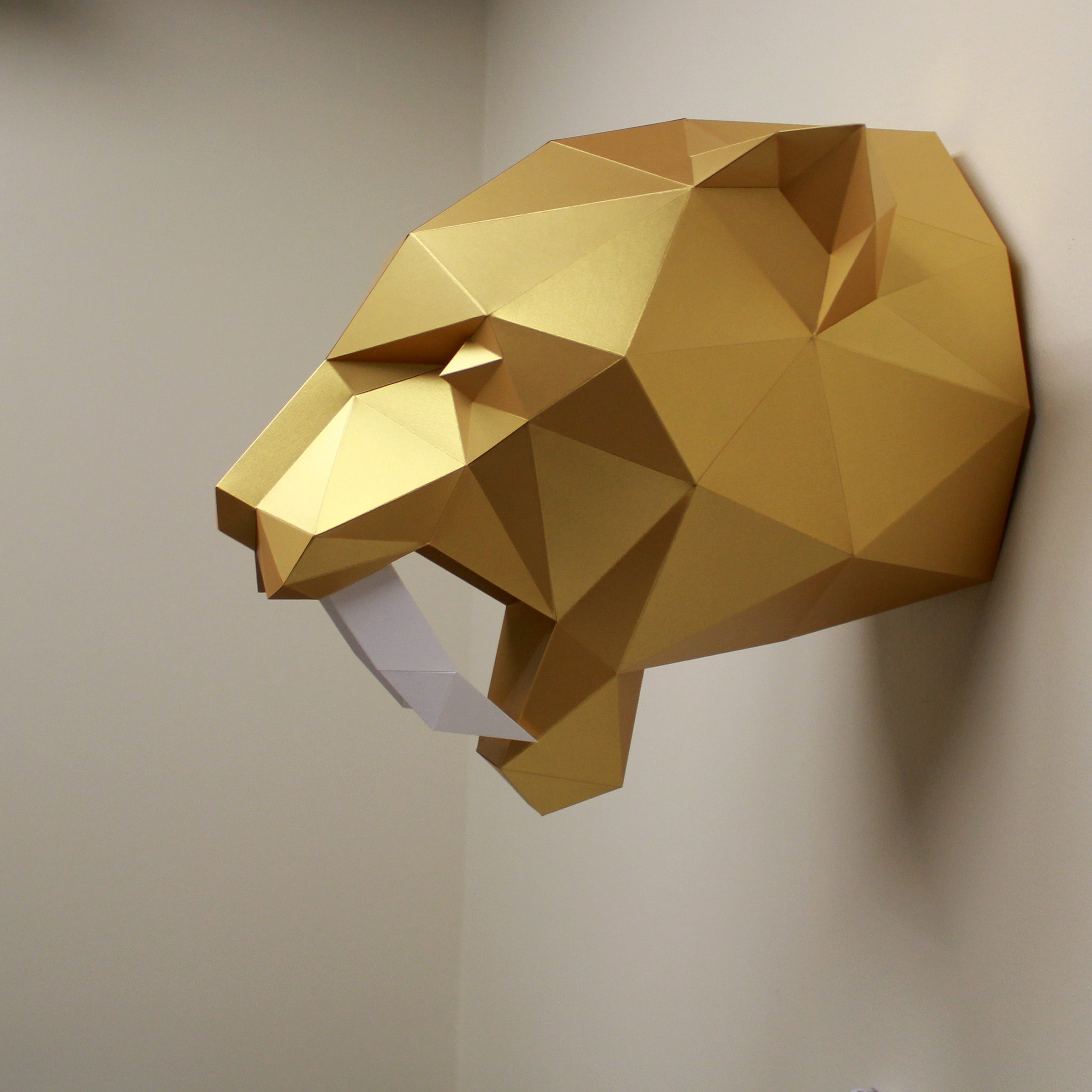 Fiona the Sabre-Tooth Tiger | DIY Paper Craft Animal Kit – Resident