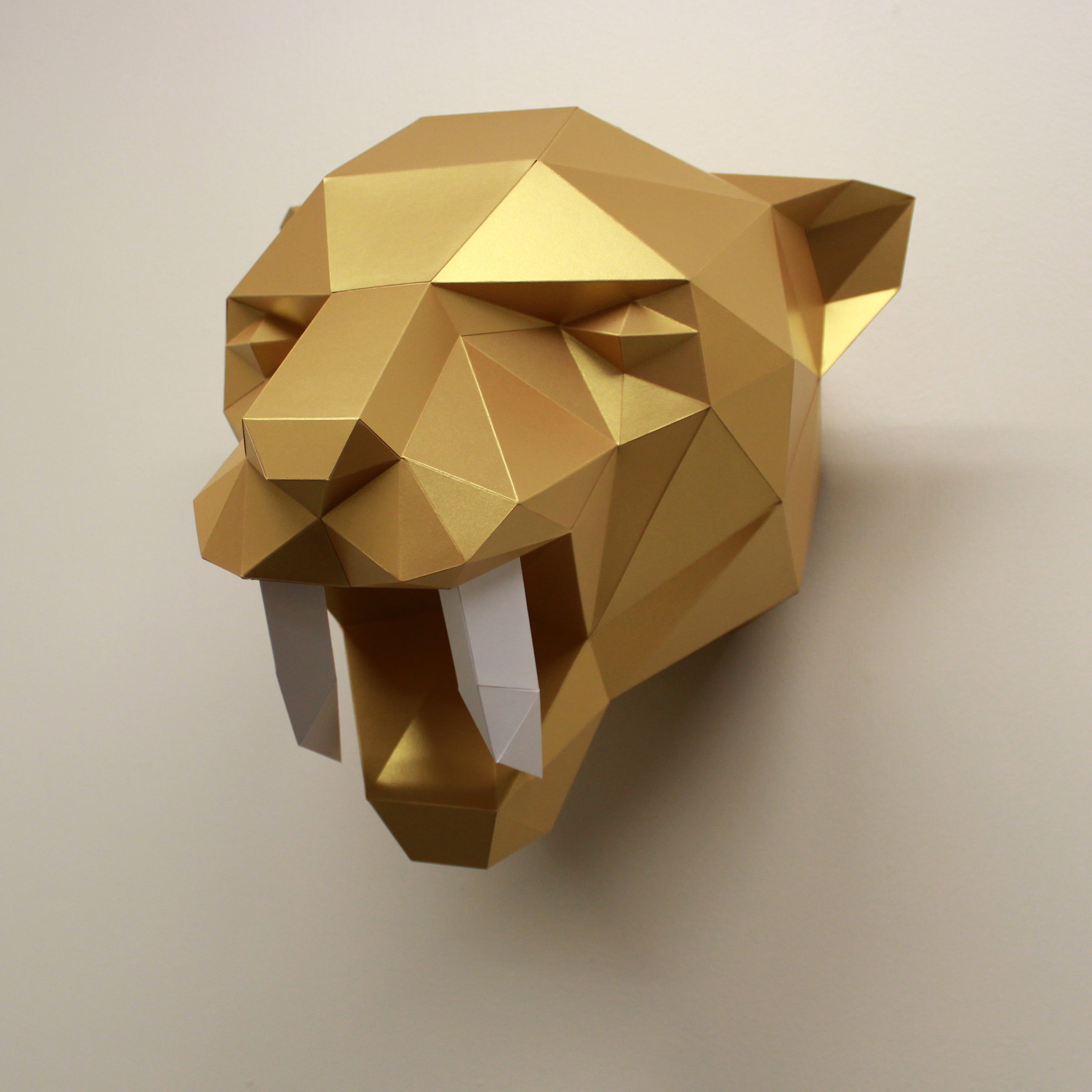 Fiona the Sabre-Tooth Tiger | DIY Paper Craft Animal Kit – Resident